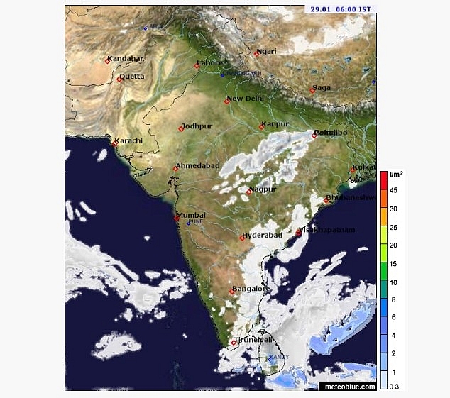 India daily weather forecast latest January 29 Light rain snow to cover ...