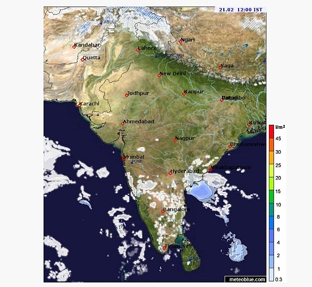 India daily weather forecast latest February 21 Scattered to fairly ...