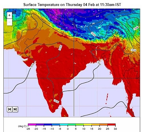 India daily weather forecast latest February 4 Widespread rain snow ...