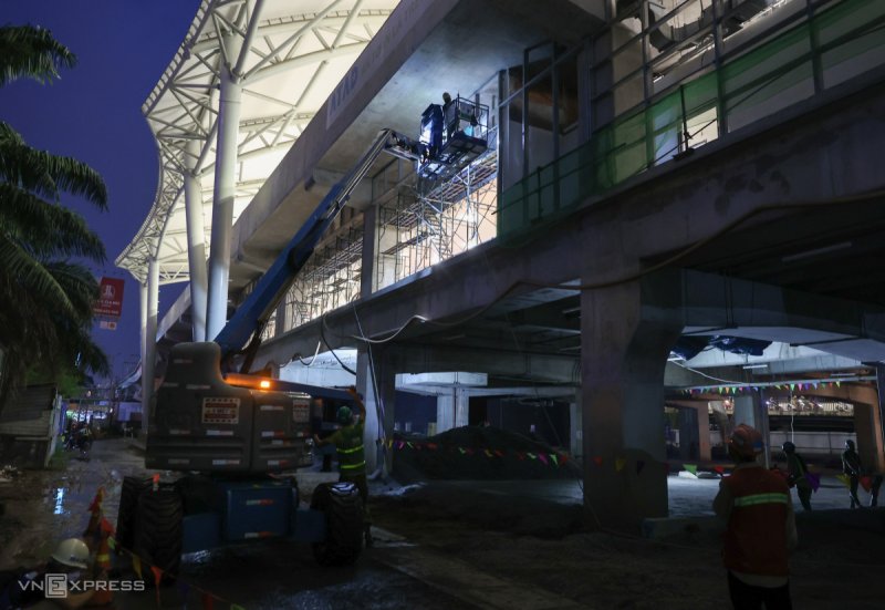 The appearance of the largest elevated station in Metro No. 1 » Vietnam ...