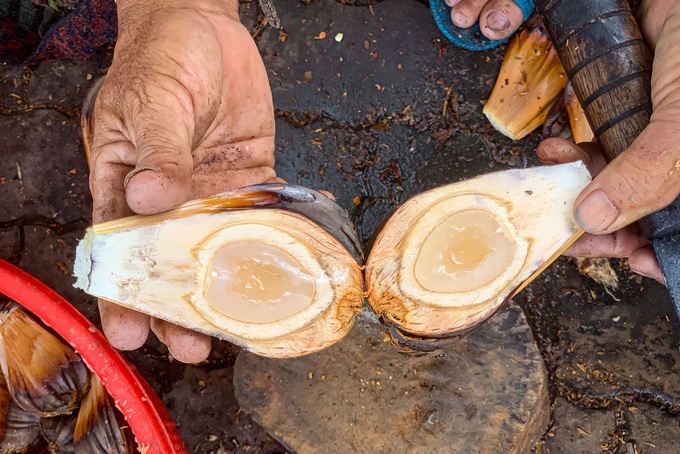 Western couple selling strange coconut dishes, attracting customers ...
