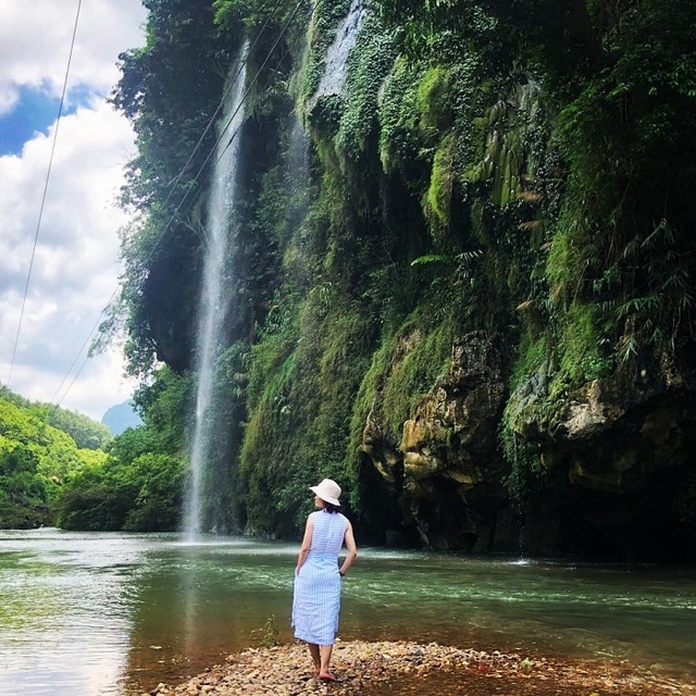 The ‘fairy scene’ at the foot of Mua Roi (Rainfall) waterfall ...