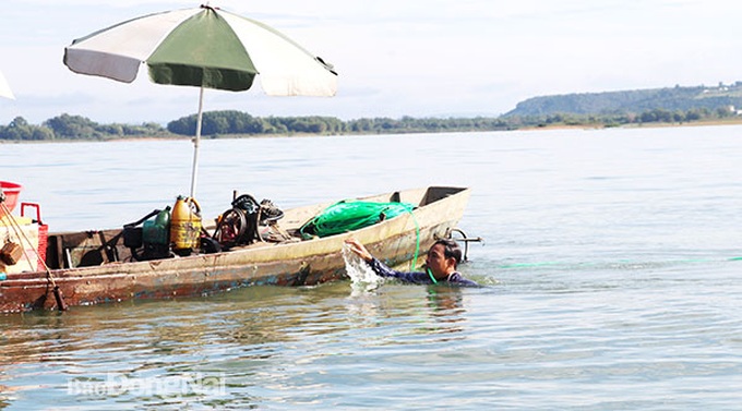 Use seashells to chase the specialty fish of Tri An lake bed » Vietnam ...